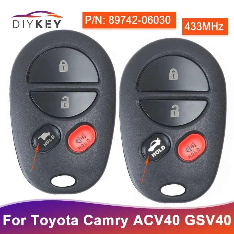 DIYKEY-433MHz-P-N-89742-06030-For-Toyota-Camry-ACV40-GSV40-2006-2007 ...