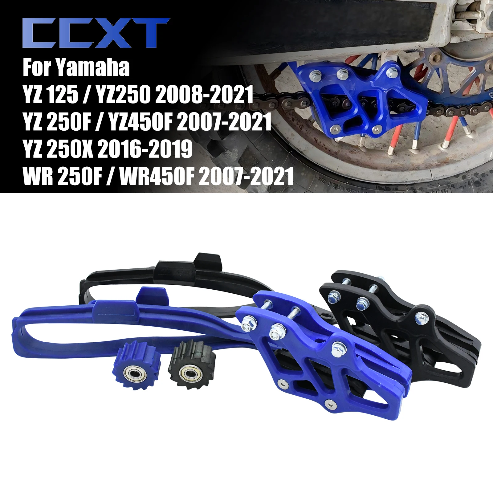 Motorcycle Swingarm Chain Slider Guide Bottom Roller Chain Guide For ...