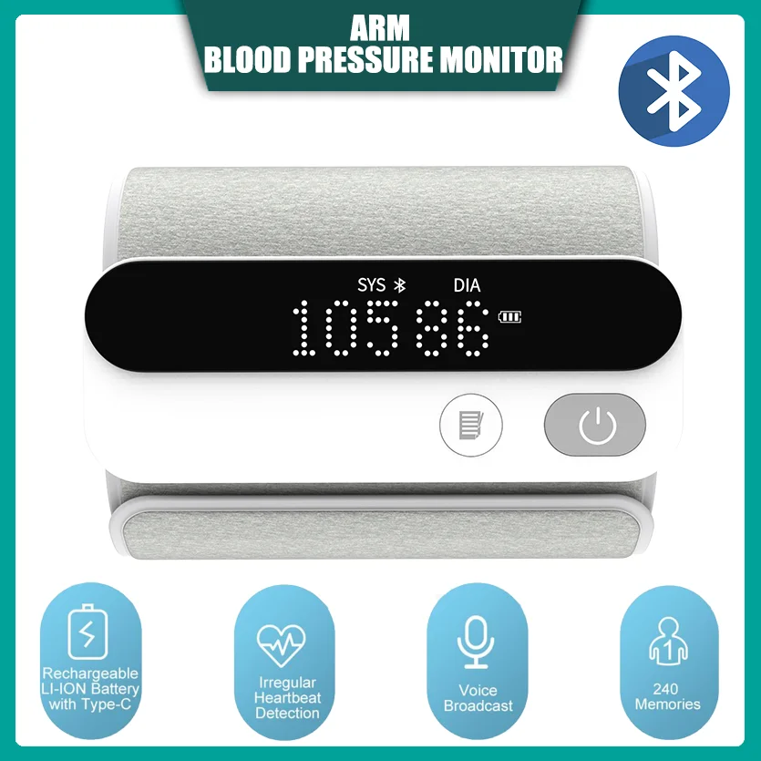 Bluetooth-Arm-Blood-Pressure-Monitor-All-In-One-Function-Type-C ...