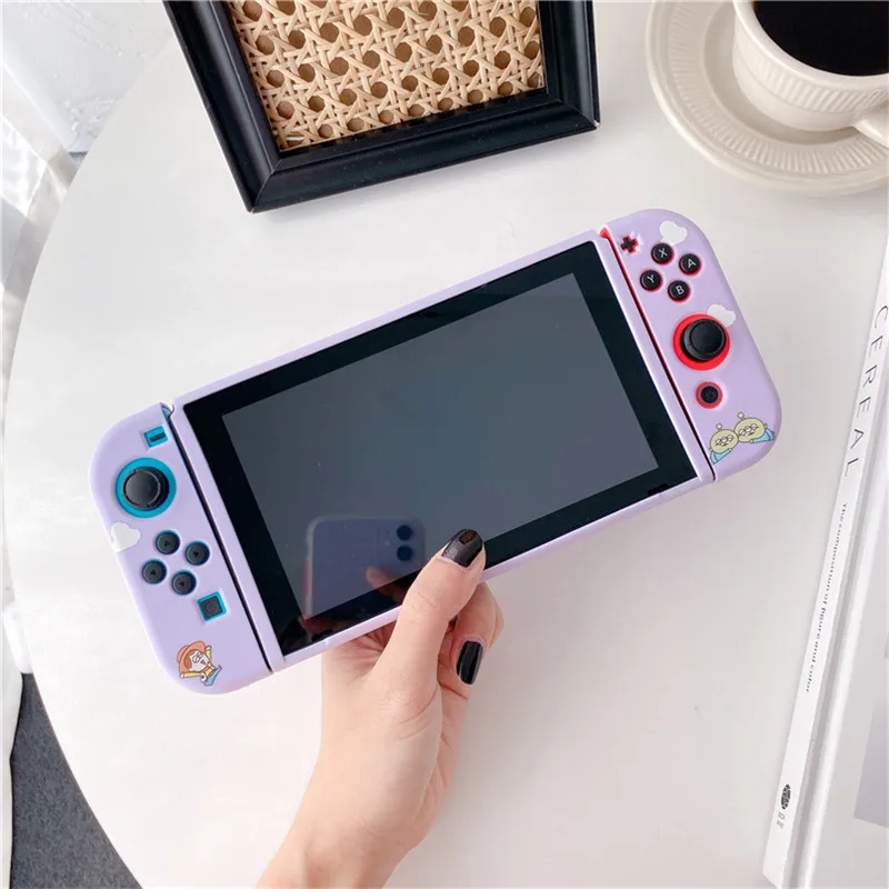 Nintendo Switch Case Soft Skin Dockable, Matte TPU Full Body Protective ...