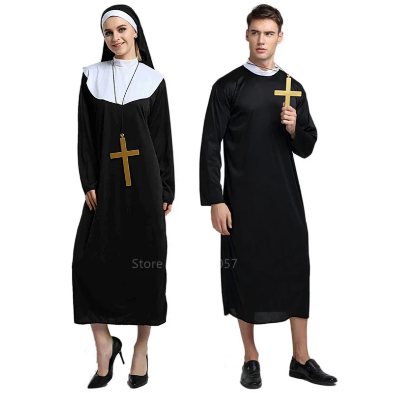 Missionary-Cosplay-Costumes-for-Adult-Halloween-Carnival-Priest-Nun ...
