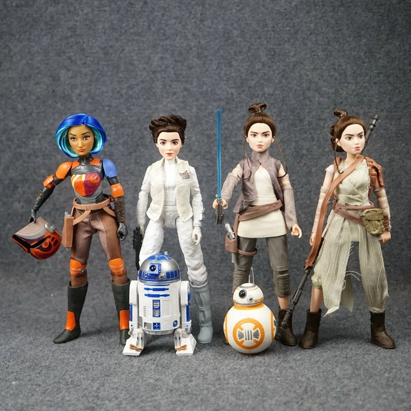 Star-Wars-Doll-Toys-Rey-BB8-Bounty-Hunter-Joint-Movable-Linkage-Doll ...