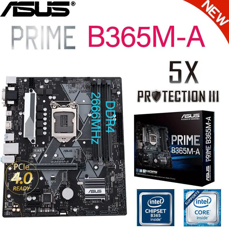 palca-mae-asus-Intel-b365m-novo-asus-prime-B365M-A-lga-1151-placa-m-e ...