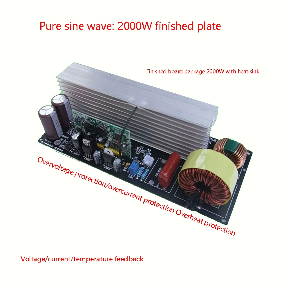 1000W 2000W Modified Sine Wave to Pure Sine Wave Inverter Inverter Board Diy Kits with Heat ...