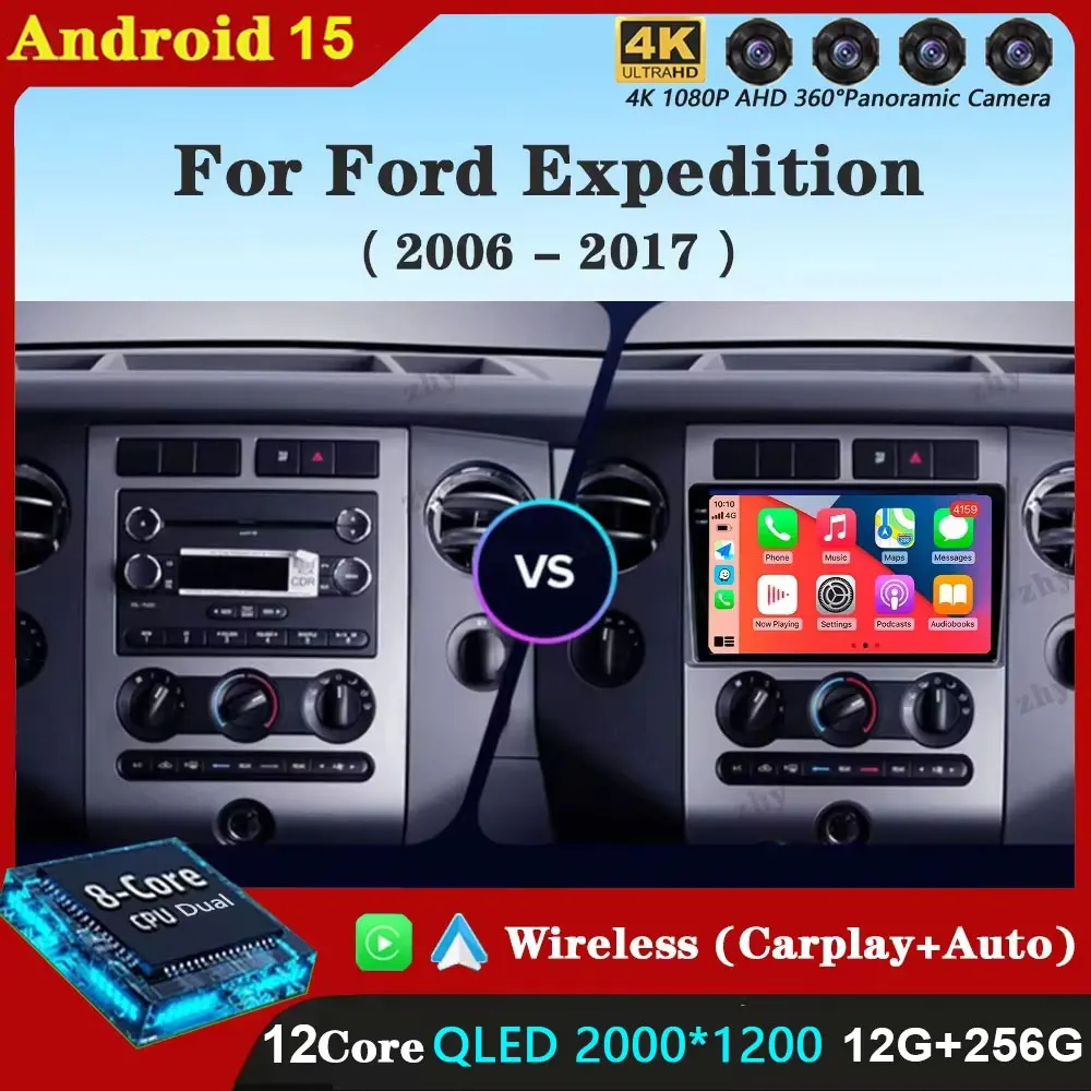 Android 15 Car Radio For Ford Expedition 3 U3242, U3542, U324, U354 ...