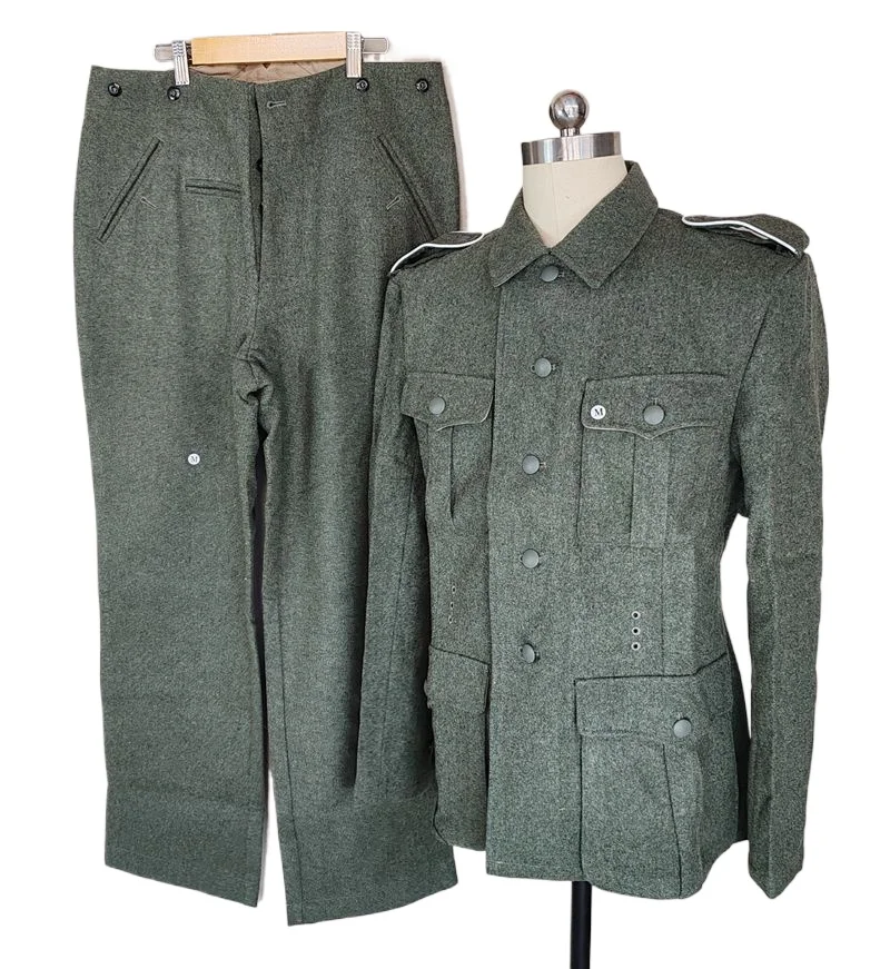 Reproduction German WH M40 Fieldgrey Wool Feldbluse Field Blouse Tunic ...