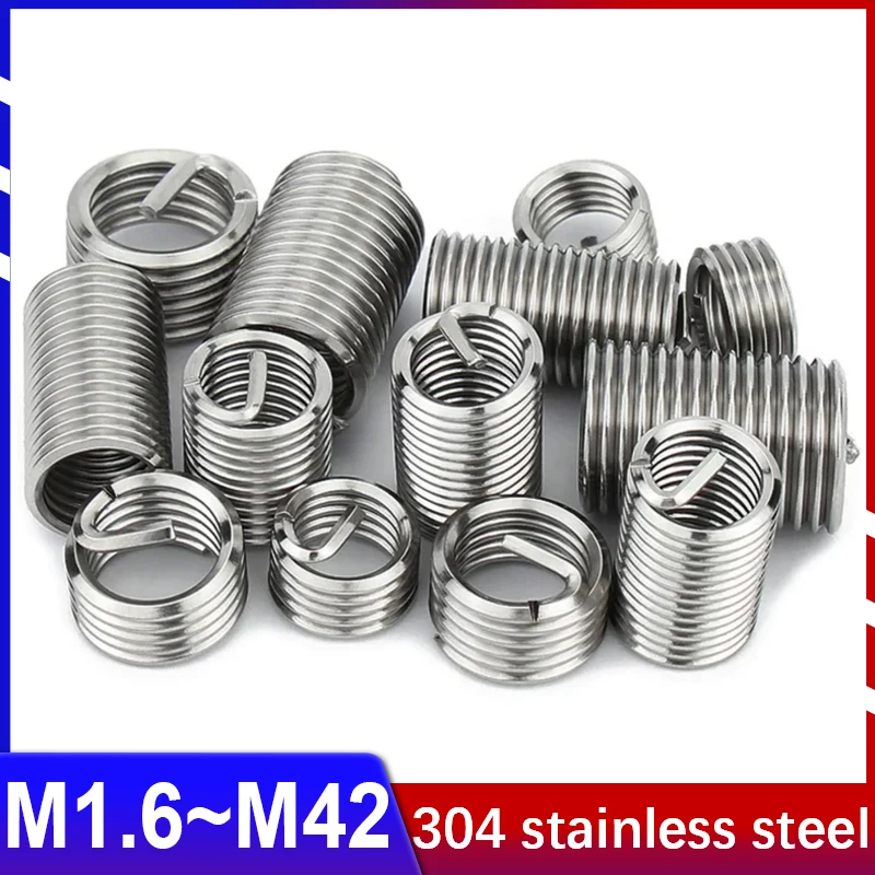 M1-6-M2-M3-M4-M5-M6-M24-Thread-Insert-304-Stainless-Steel-Screw-Tooth ...