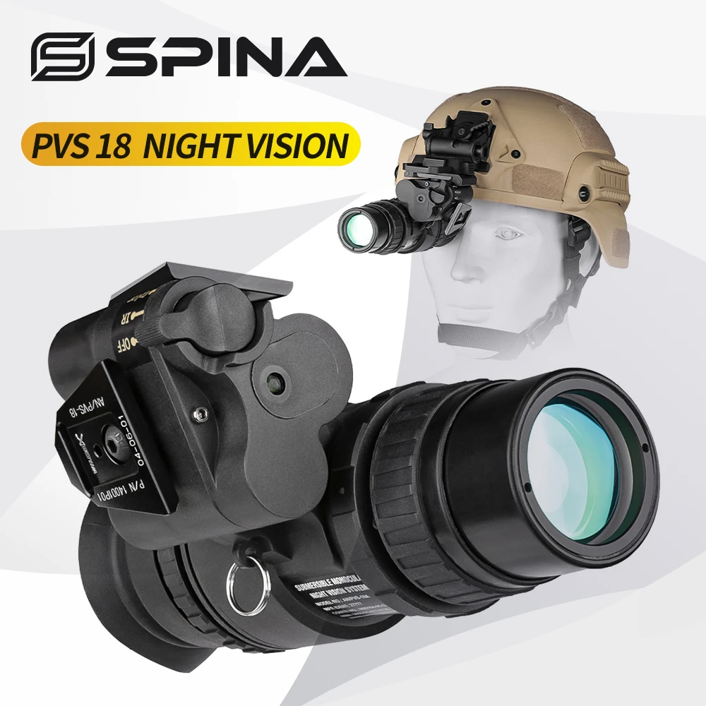 Gafas de visión nocturna PVS18, Monocular Digital infrarrojo 1X32 ...