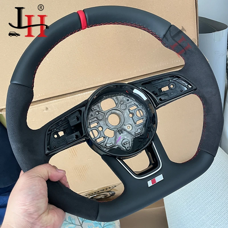 steering-wheel-for-AUDI-leather-Steering-wheel-fusca-flat-bottomed ...