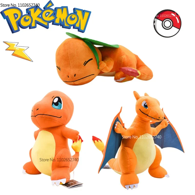 NEW-Anime-Pokemon-Charmander-Kawaii-Plush-Toy-Cute-Sleep-Fire-Dragon ...