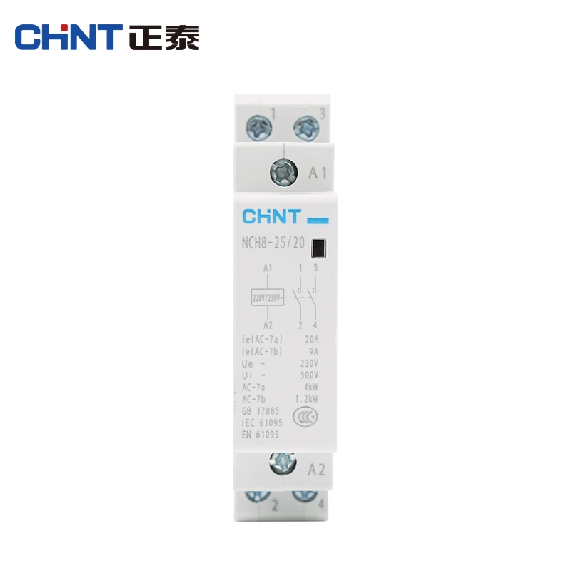 Chint Chnt Nch8 Single-phase Ac Contactor Rail Type Household Small ...