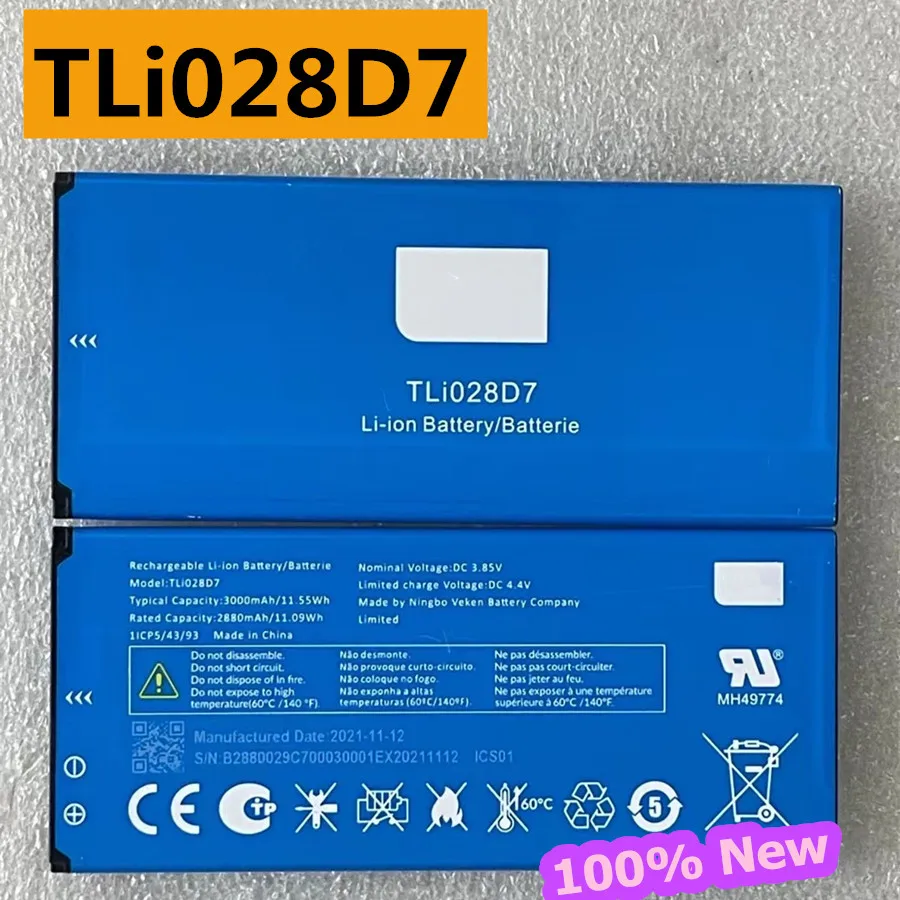 New Original 3000mAh TLi028D7 Battery for Alcatel One Touch TLi028D7 ...