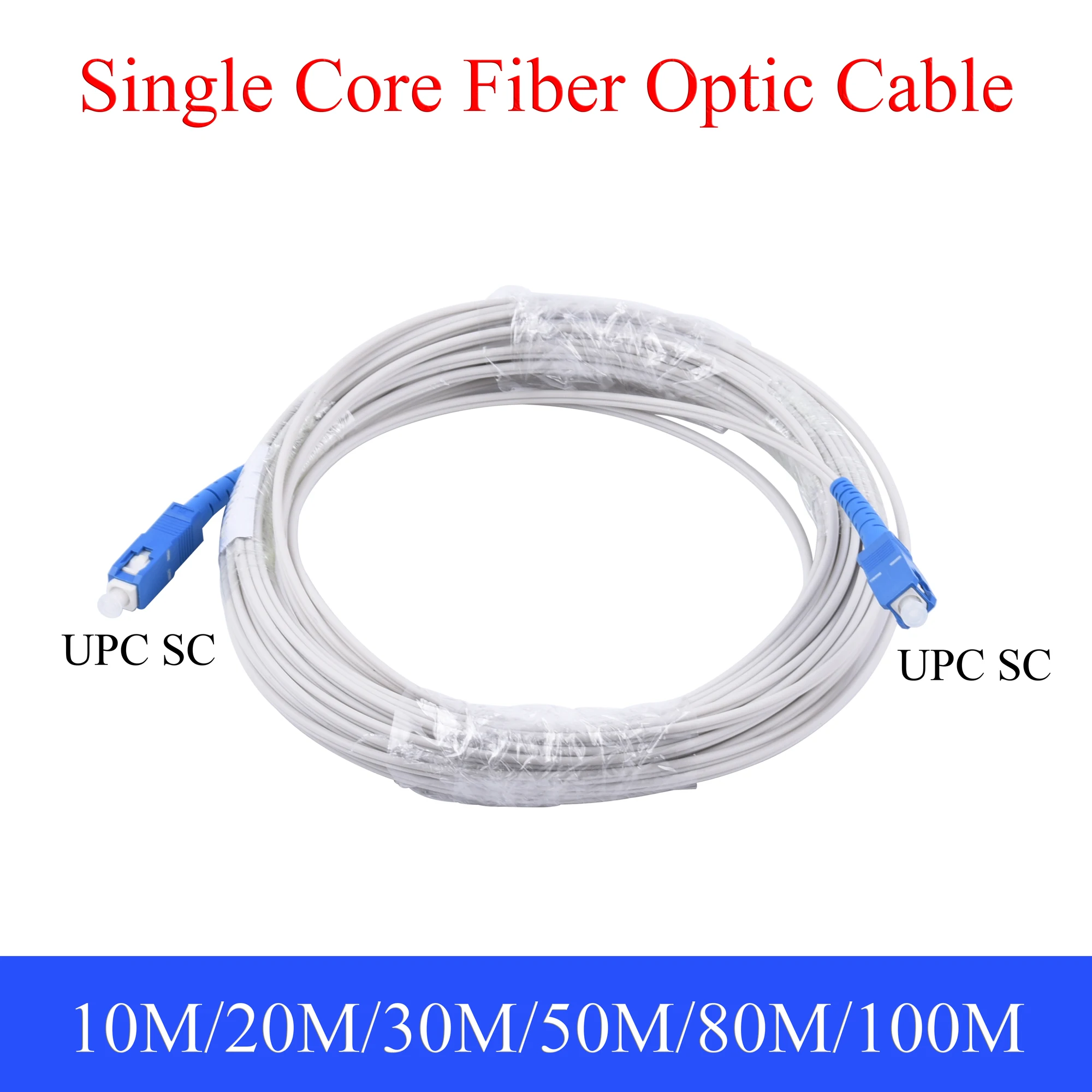 UPC SC to SC Fiber Optic Extension Cable Single-Core Single Mode ...