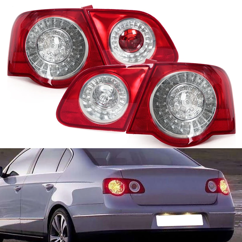 Outer Inner Car LED Rear Tail Light Lamp Brake Light DRL For Volkswagen ...
