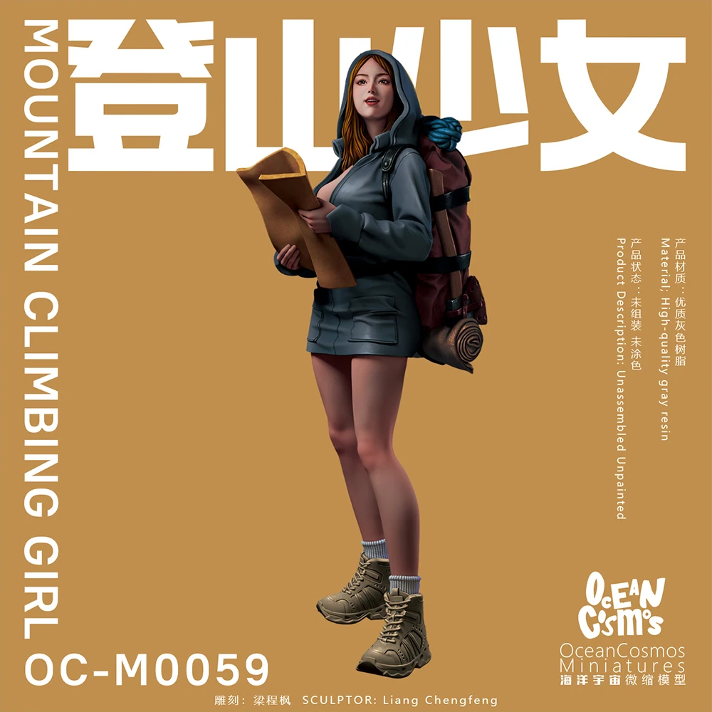 OceanCosmos miniatures, Original, Mountain climbing girl, hunter, Sexy ...