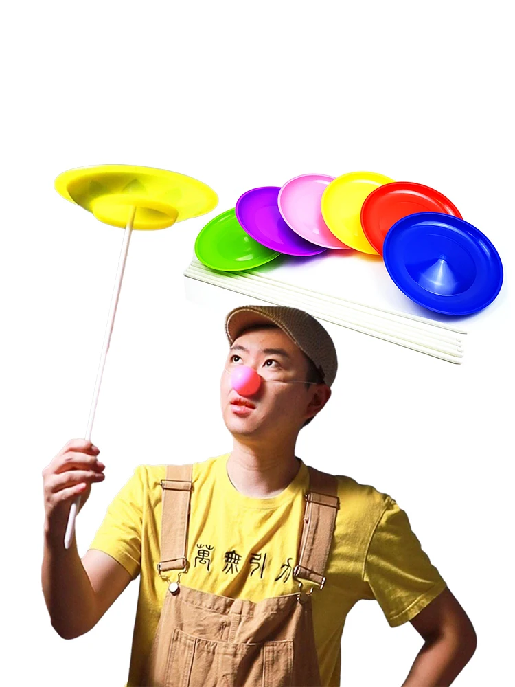 Child-Juggling-Spinning-Plates-Sticks-Balance-Skills-Turntable ...