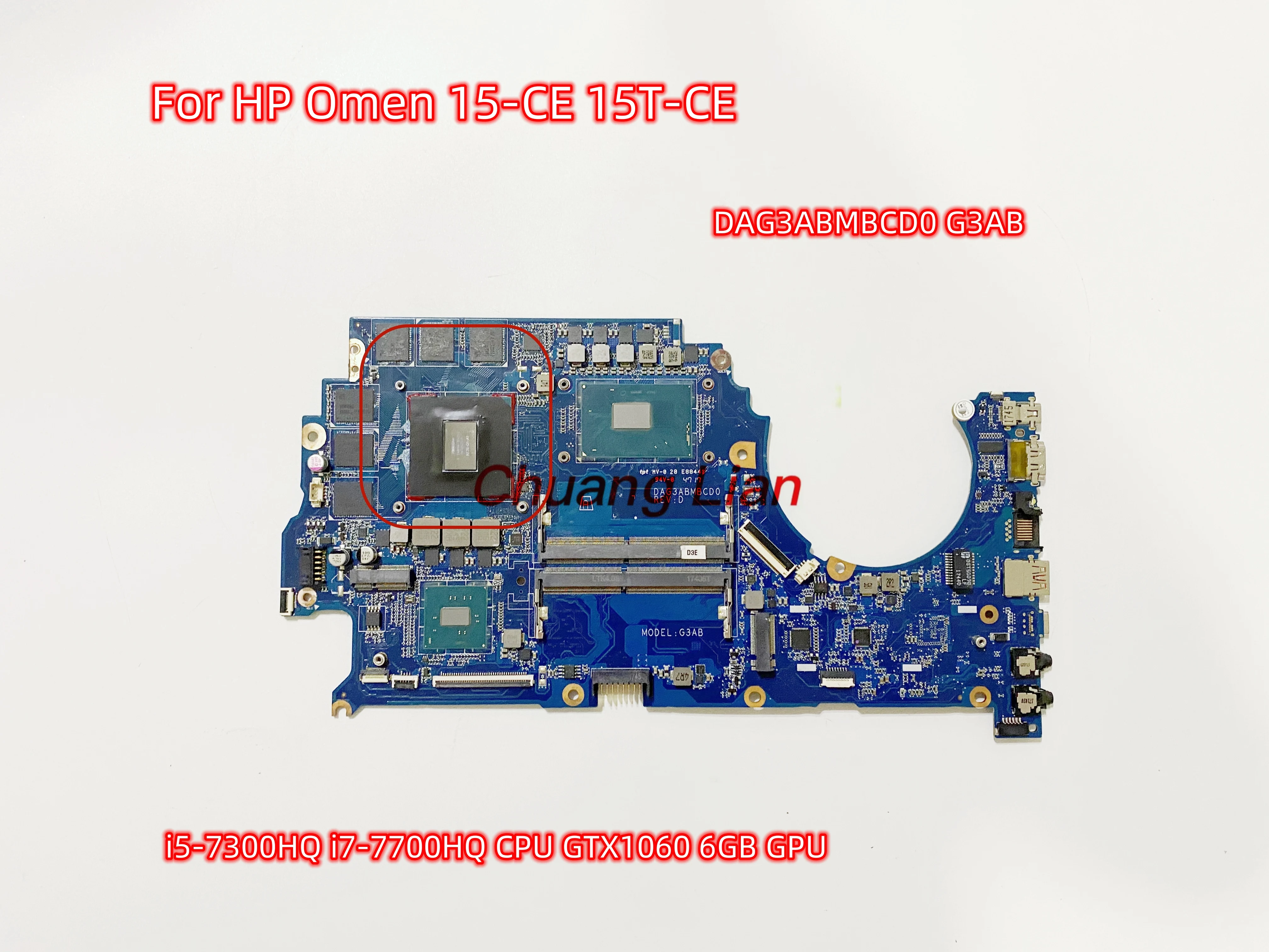 DAG3ABMBCD0-G3AB-For-HP-Omen-15-CE-15T-CE-Series-PC-Laptop-Motherboard ...