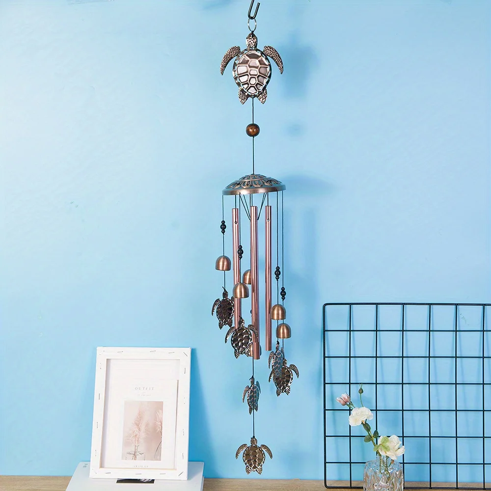 An Elegantly Designed Metal Sea Turtle Wind Chime - Turtle Awesome