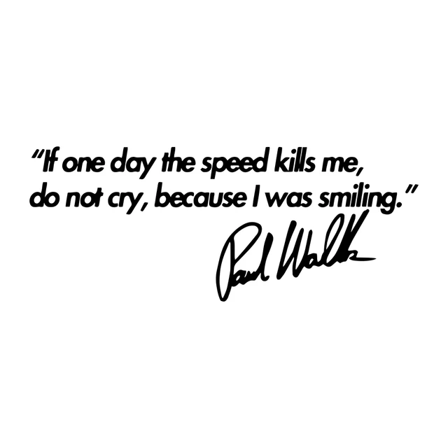 Paul Walker Speed Quote