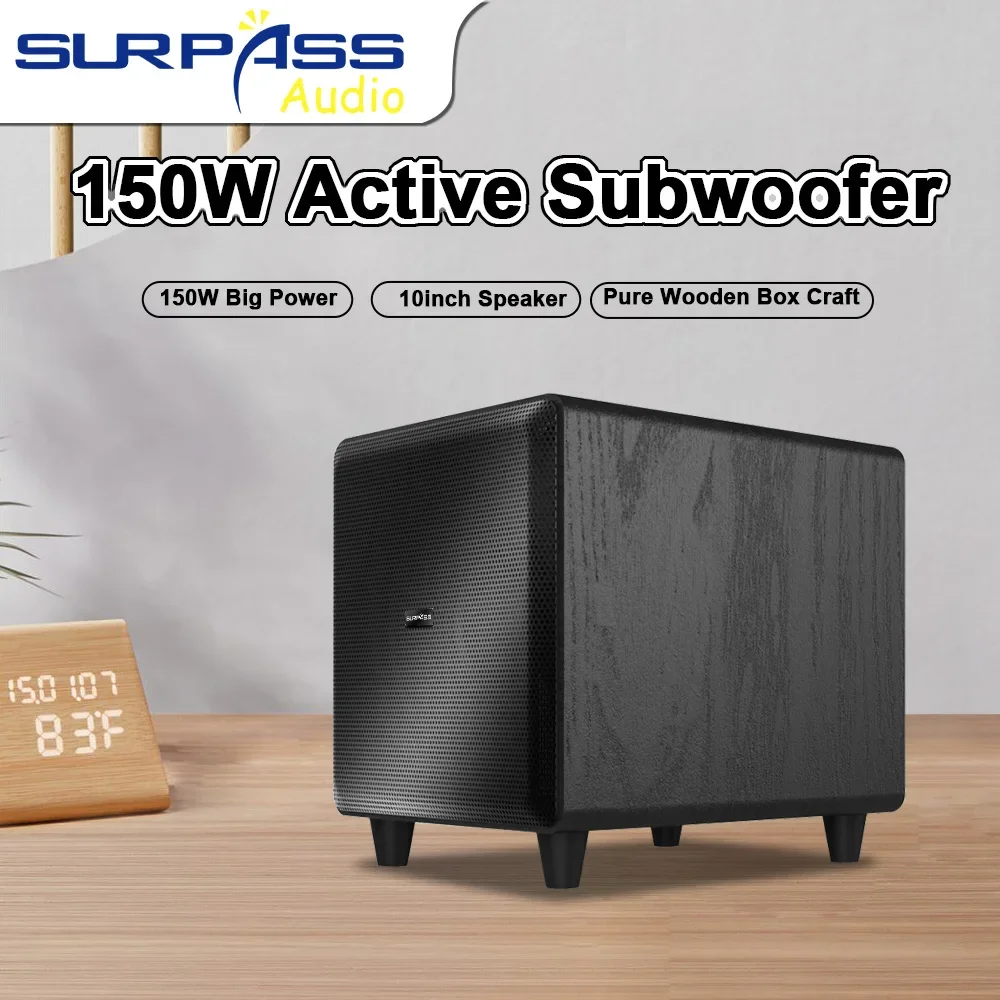 Home-Theater-10-Inch-150W-Active-HiFi-Subwoofer-Strong-Bass-Stereo ...