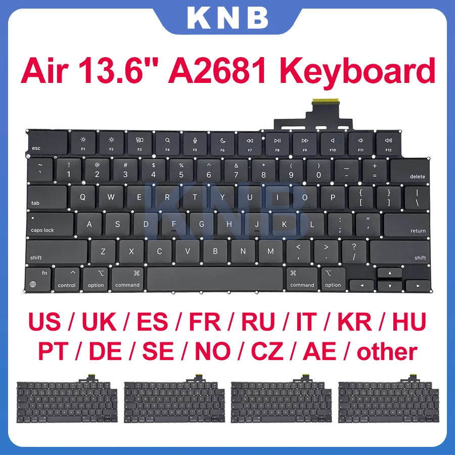 New-2022-Year-M2-Laptop-Keyboard-For-Macbook-Air-Retina-13-6-A2681 ...
