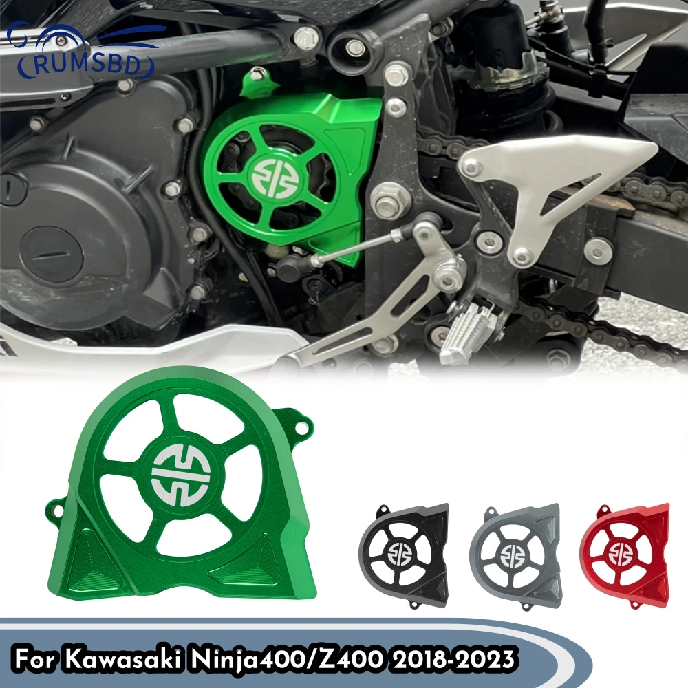 Ninja400-Z400-Motorcycle-Aluminum-Front-Chain-Cover-Transparent-Chain ...