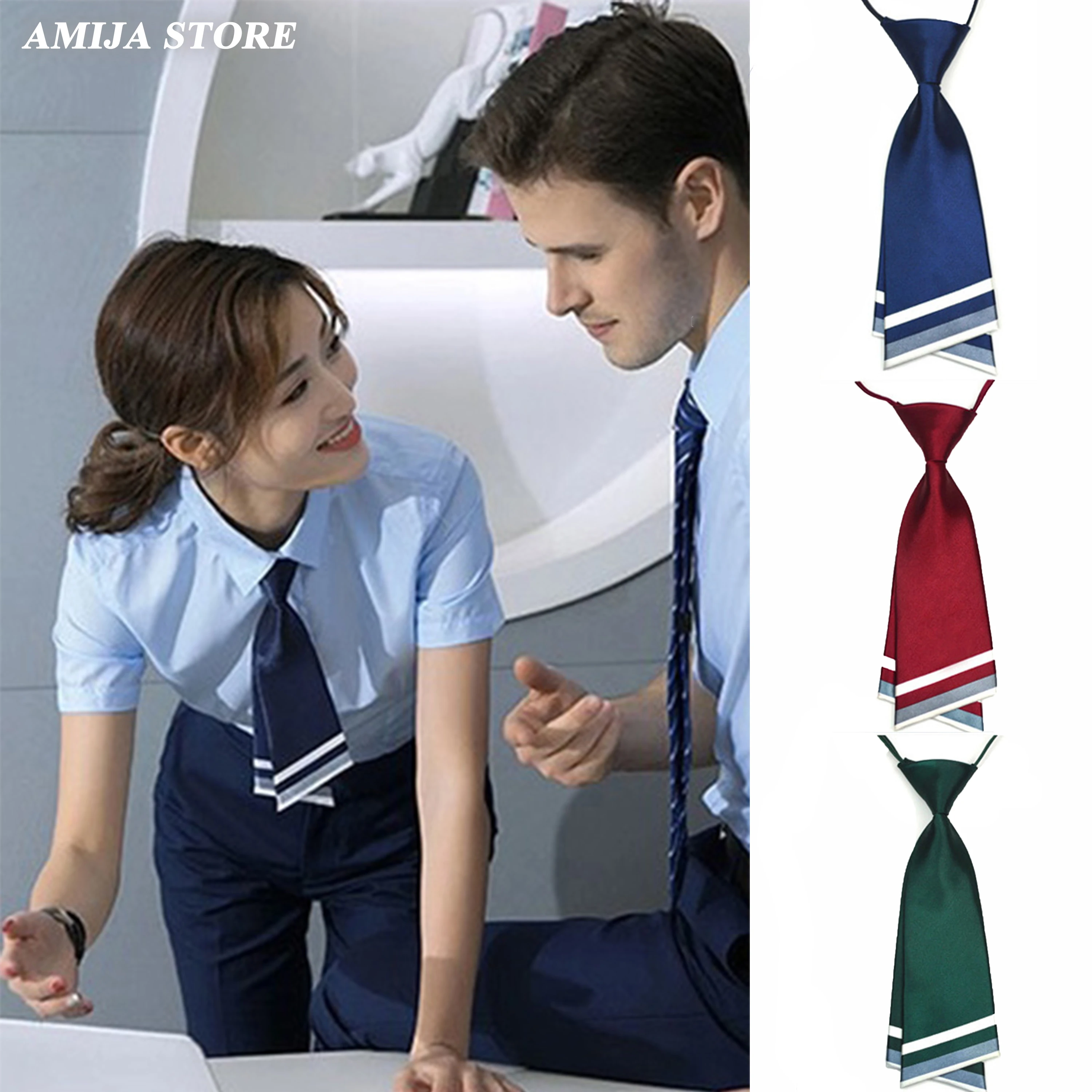 Fashion Women Tie Lady Butterfly Professional Uniform Collar Neckties ...