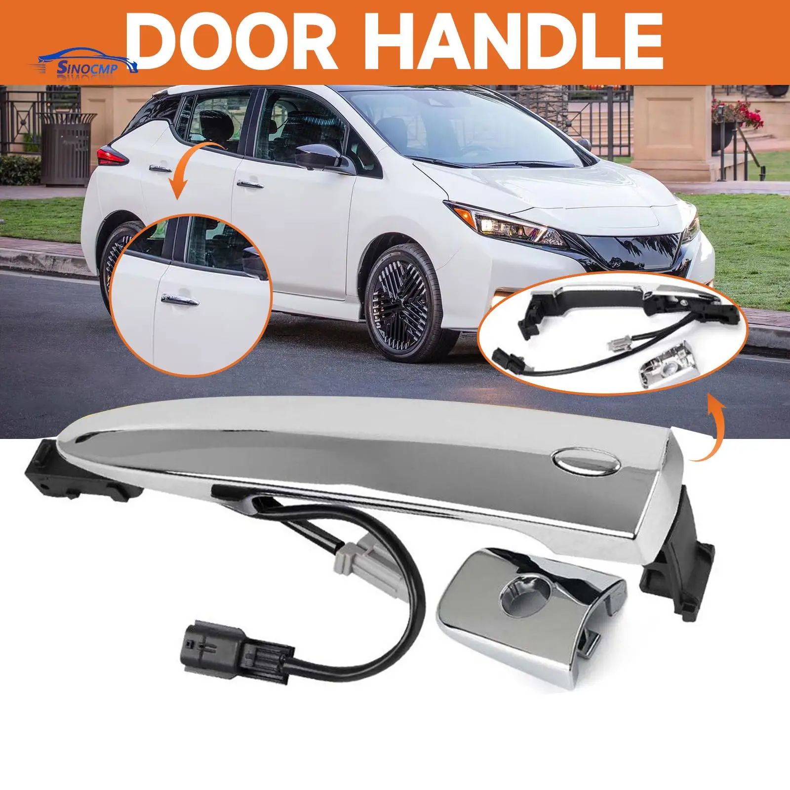 1 PC Exterior Driver Side Door Handle 806469N00A 806451AA0A For 2009 ...