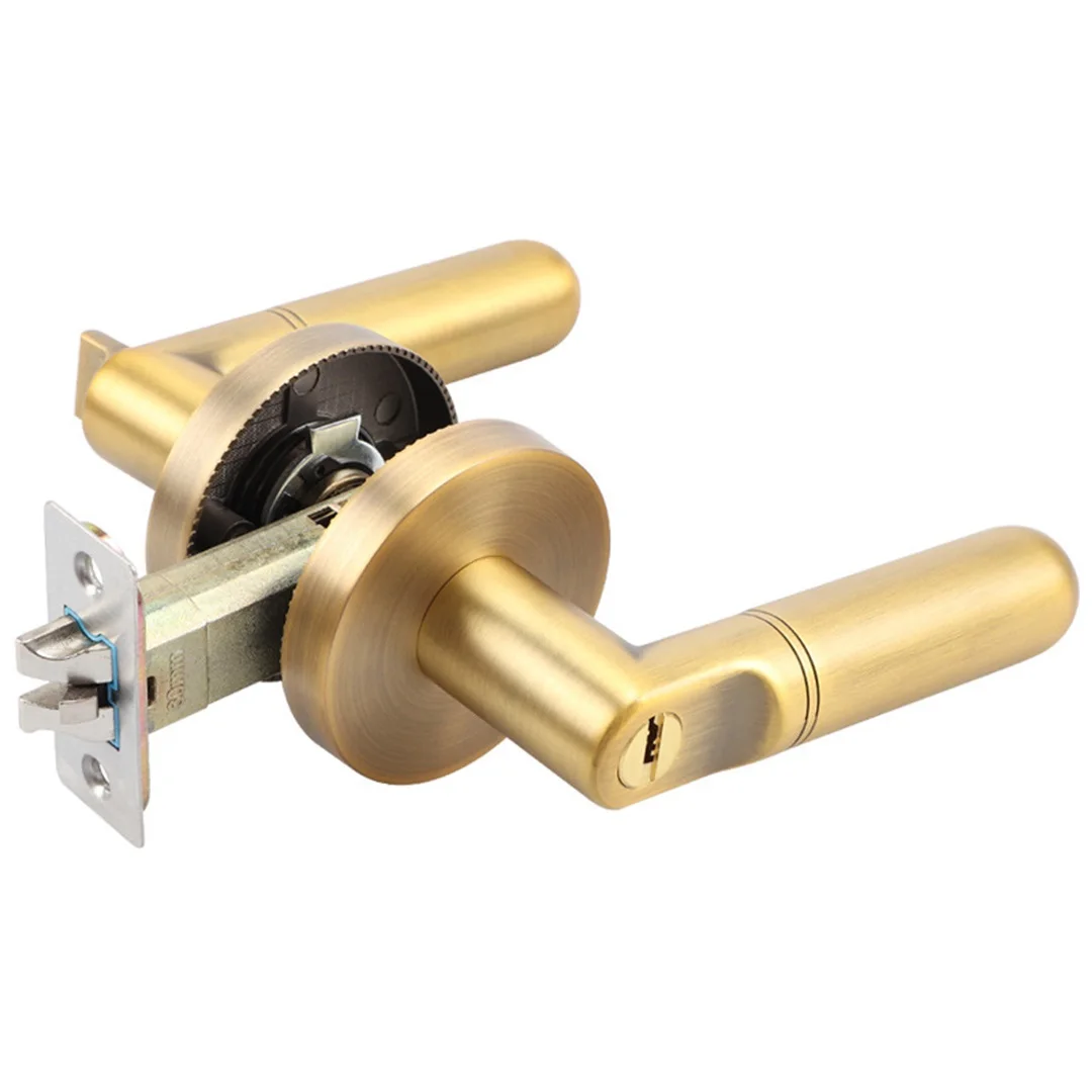 Toilet-Door-Lock-Universal-Three-Bar-Handle-Zinc-Alloy-Interior-Door ...