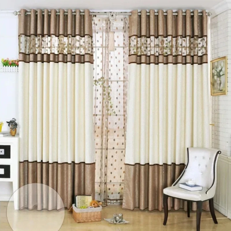 New-European-Style-Curtain-Cloth-Chenille-Stitching-Bird-s-Nest-Living ...