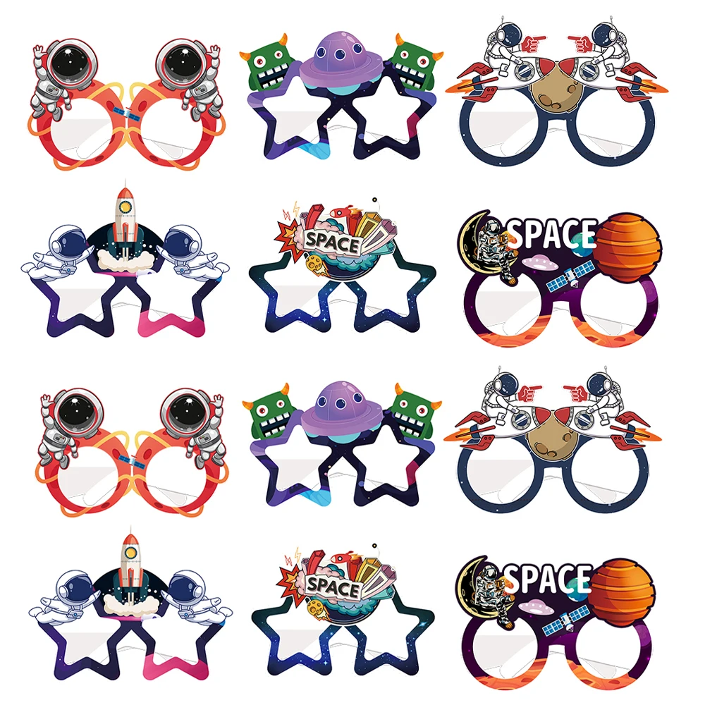 Astronaut Rocket Theme Party Paper Glasses Outer Space Party Funny ...