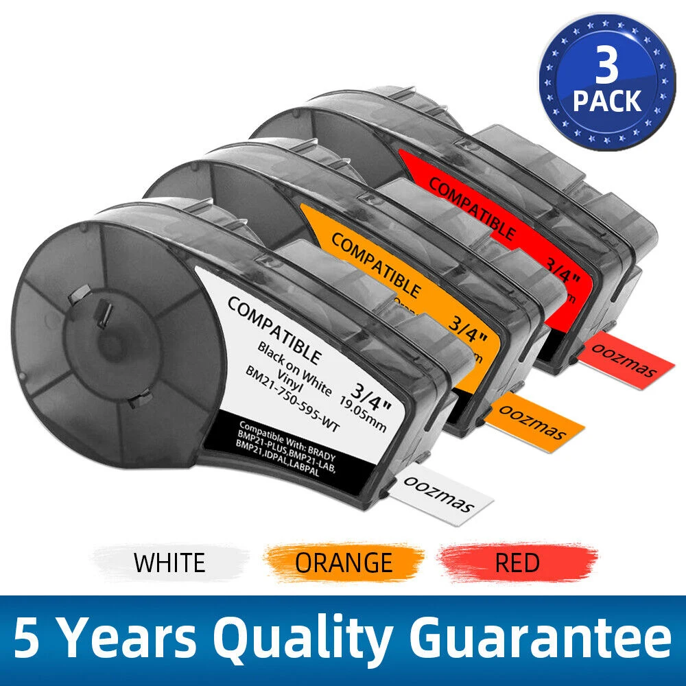Brady-M21-750-595-Vinyl-Label-Tape-Ribbon-19-1mm-x-6-4m-White-Red ...