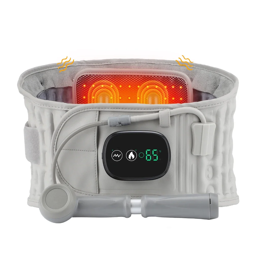 Inflatable-Belt-Red-Light-Heating-Vibration-Massage-Airbag-Support-Back ...