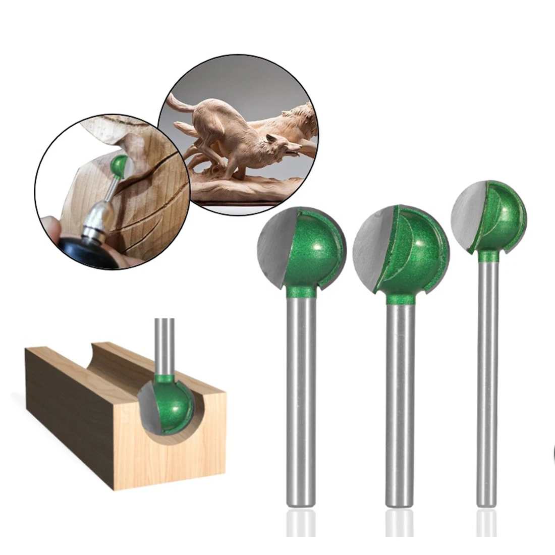 Ball-Nose-End-Mill-3MM-6MM-Shank-Round-Carving-Bit-Router-Bit ...