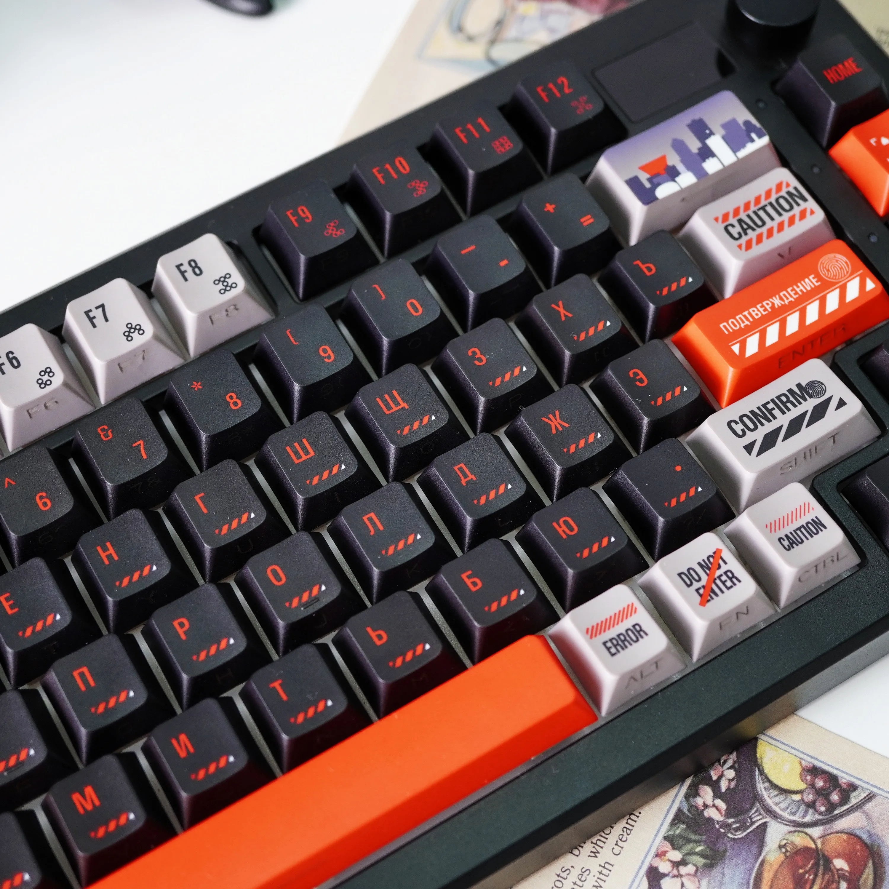 Russian Keycaps Cherry Profile Chernobyl Nuclear Theme PBT Sublimation ...