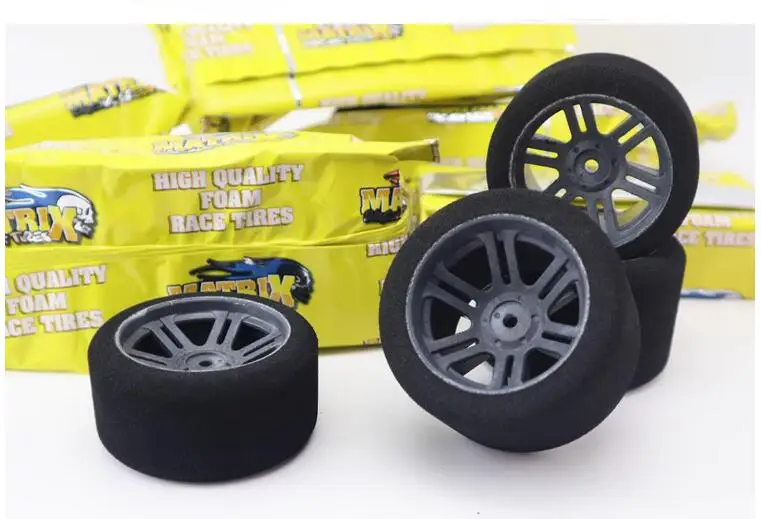 R/C Model Car Matrix Tyres 1/10 Front Rear 32 35 Shore Foam Sponge Tire ...