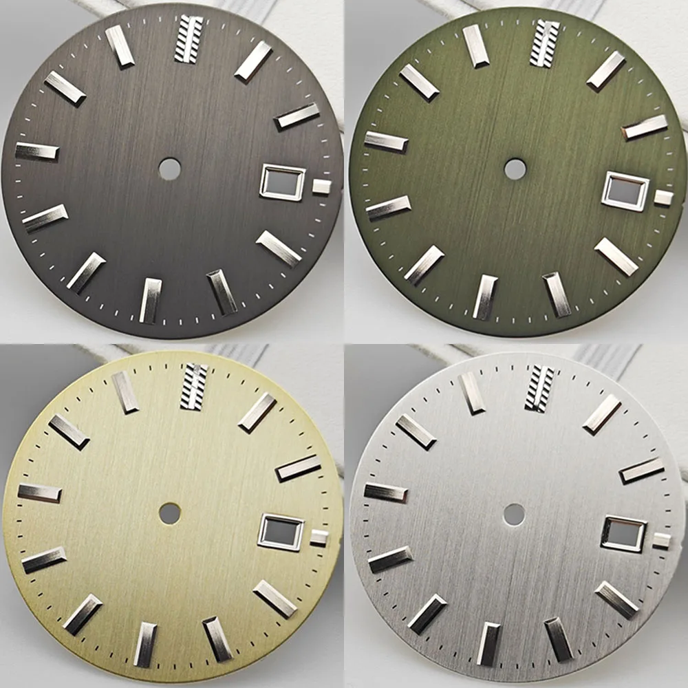32.5mm Watch Dial for NH35 NH36 Movement DIY Single Calendar Dial ...