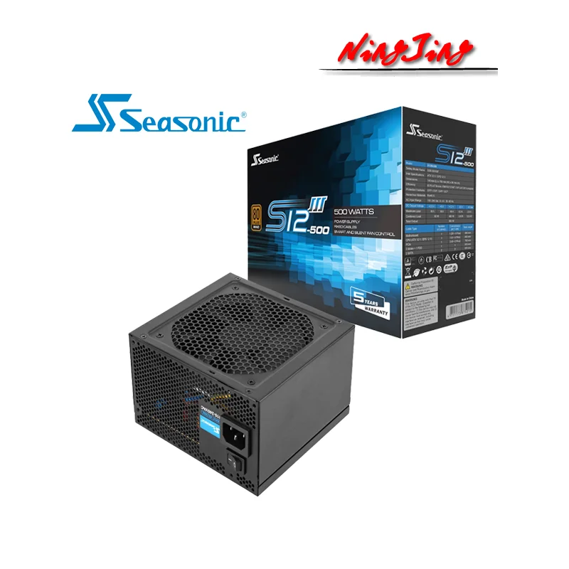 Seasonic S12III SERIES Computer Power Supply PC Desktop 500W / 550W / 650W ATX AMD Intel CPU ...