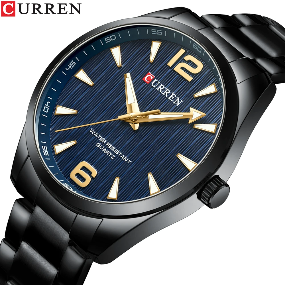 CURREN-Mens-Quartz-Watches-fashion-Business-Dress-Waterproof-Wristwatch ...