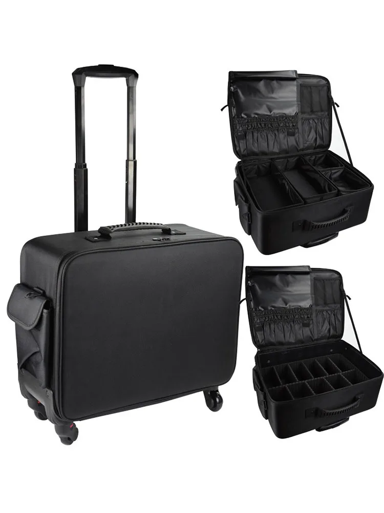 Customized Makeup Suitcase Large Capacity Storage Trolley Case,Multi ...