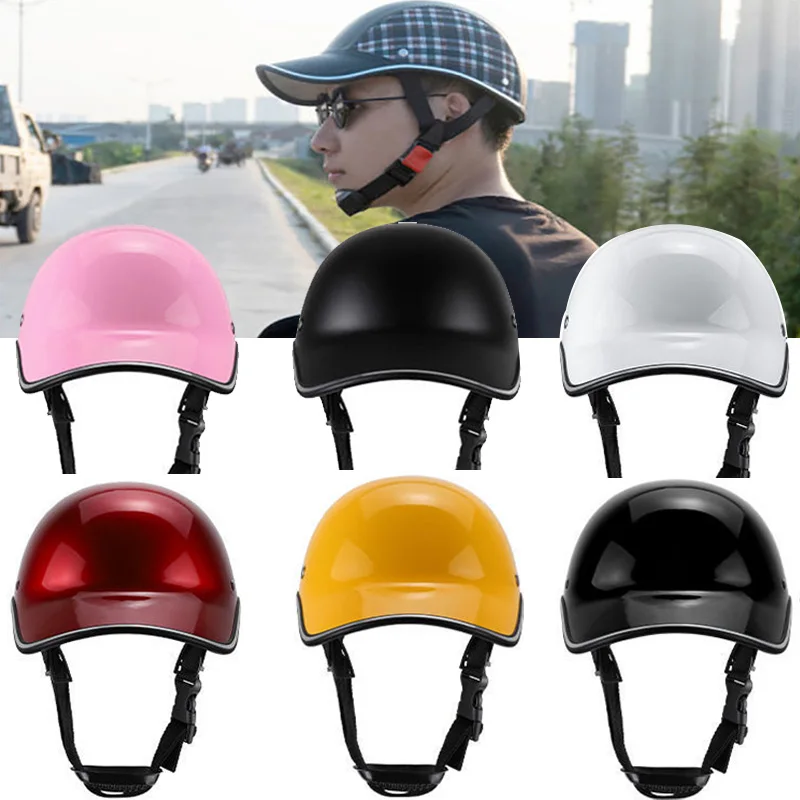 Baseball-Hat-Style-Adult-Electric-Bicycle-Helmets-average-size-Riding-Safe-Helmet-Impact ...