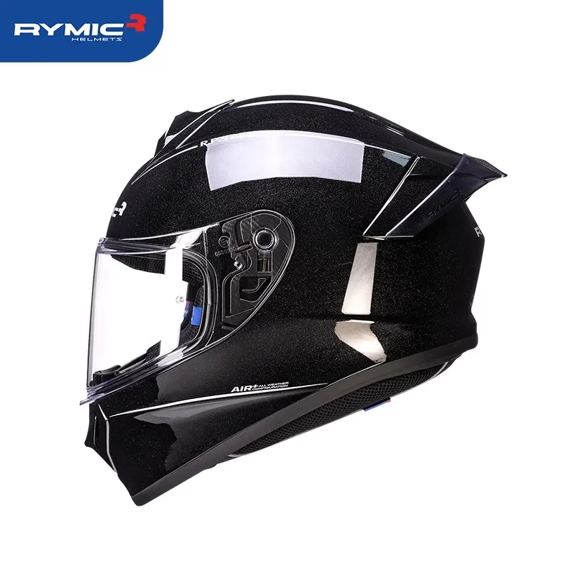 Casco de motocicleta RYMIC para mujer, con certificación DOT ECE, para carreras, para montar en ...