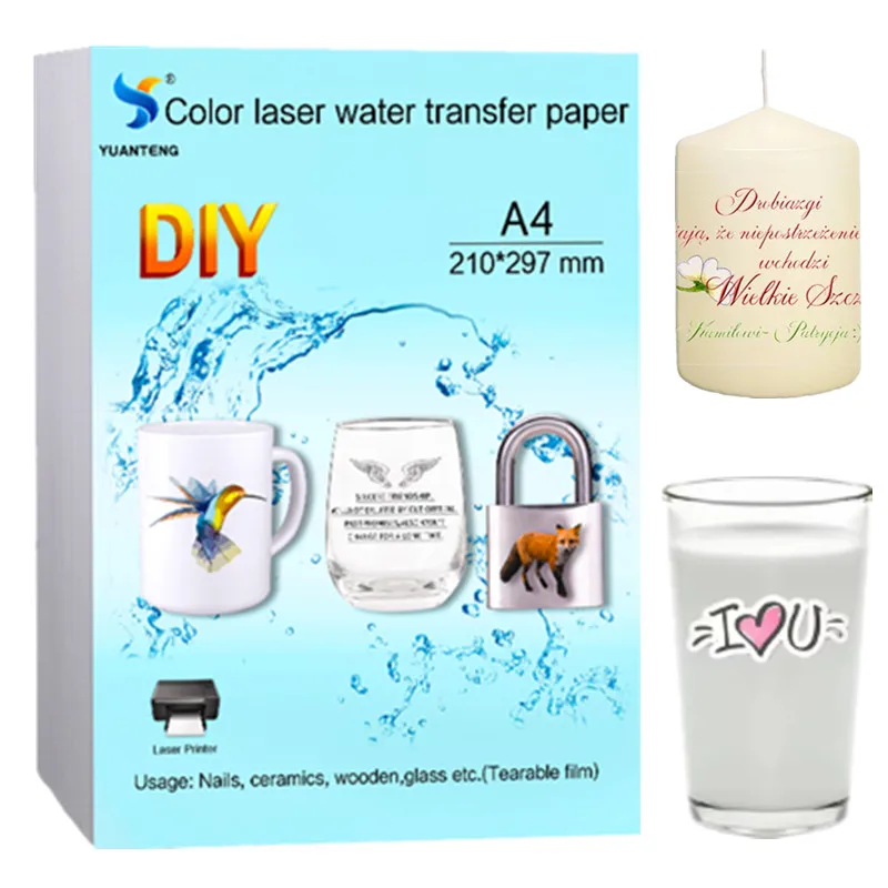 A5-A4-Film-Free-Laser-Printers-Water-Slide-Decal-Paper-Clear-Waterslide ...