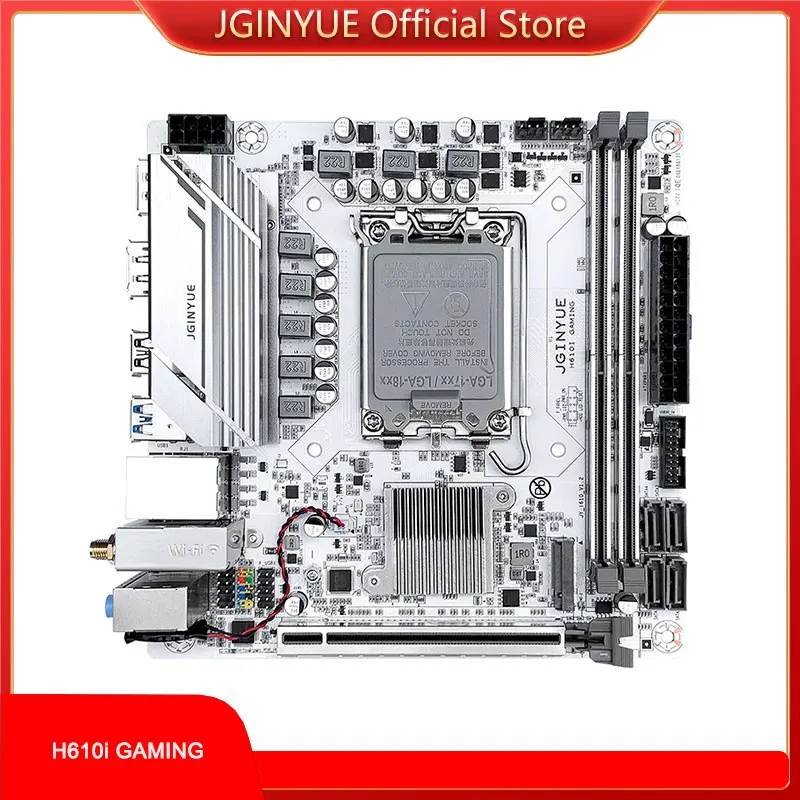 JGINYUE H610 Motherboard LGA1700 Support Intel Core i3/i5/i7/i9 12th 13th Processor Dual channel ...