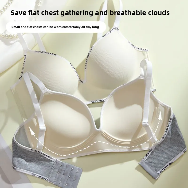 10CM Ultra Thick Push Up Bra for Small Chest Seamless Wireless Lift ...