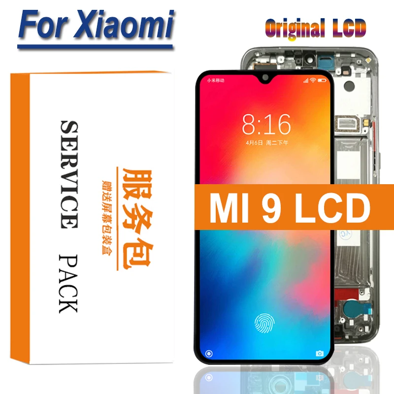 Original 6.39'' Amoled Lcd With Frame For Xiaomi Mi 9 Mi9 Display Touch ...
