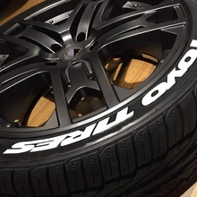 For PIRELLI PZERO 3D Car Wheel Stickers Car Tuning Universal Rubber ...