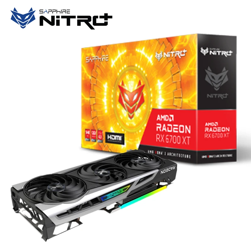 GPU Sapphire Nitro Plus RX 6700 XT, Placa de Vídeo AMD Radeon, OC, 12 ...