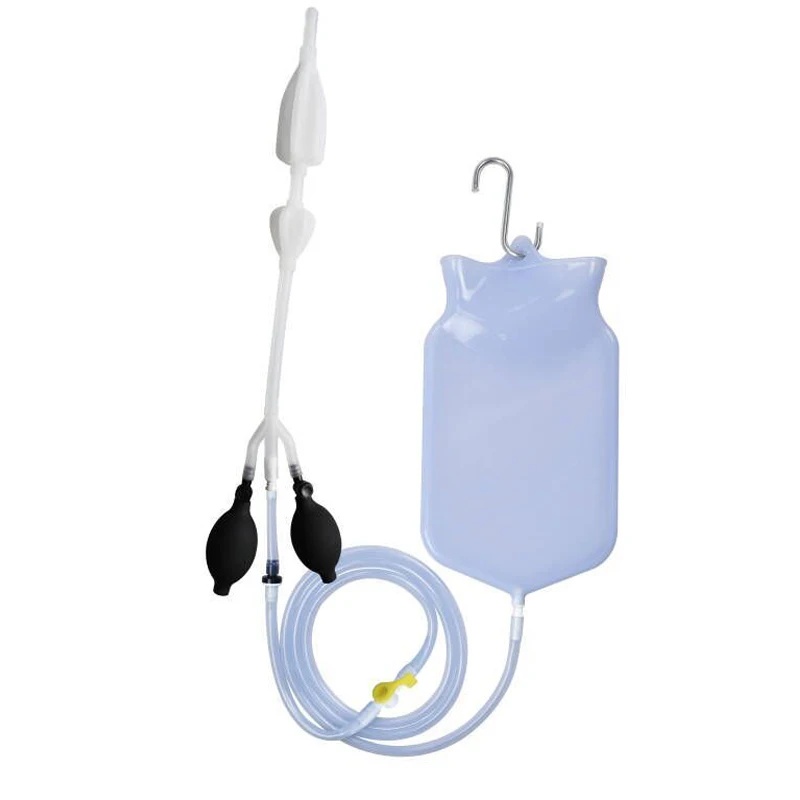 Silicone-Bidet-Enema-Douche-Bulb-Dual-Side-Openings-Elastic-Inflatable ...