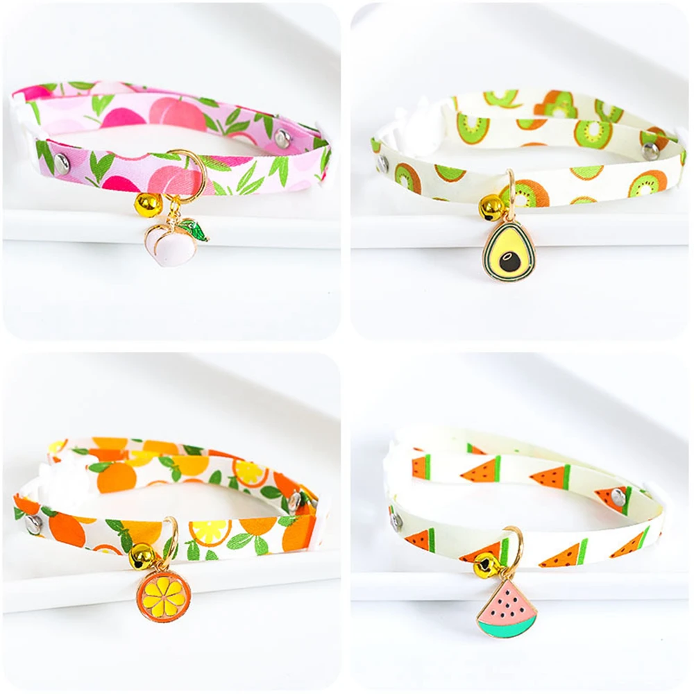 Breakaway-Cat-Collars-with-Bell-Colorful-Summer-Fruit-Style-Adjustable ...